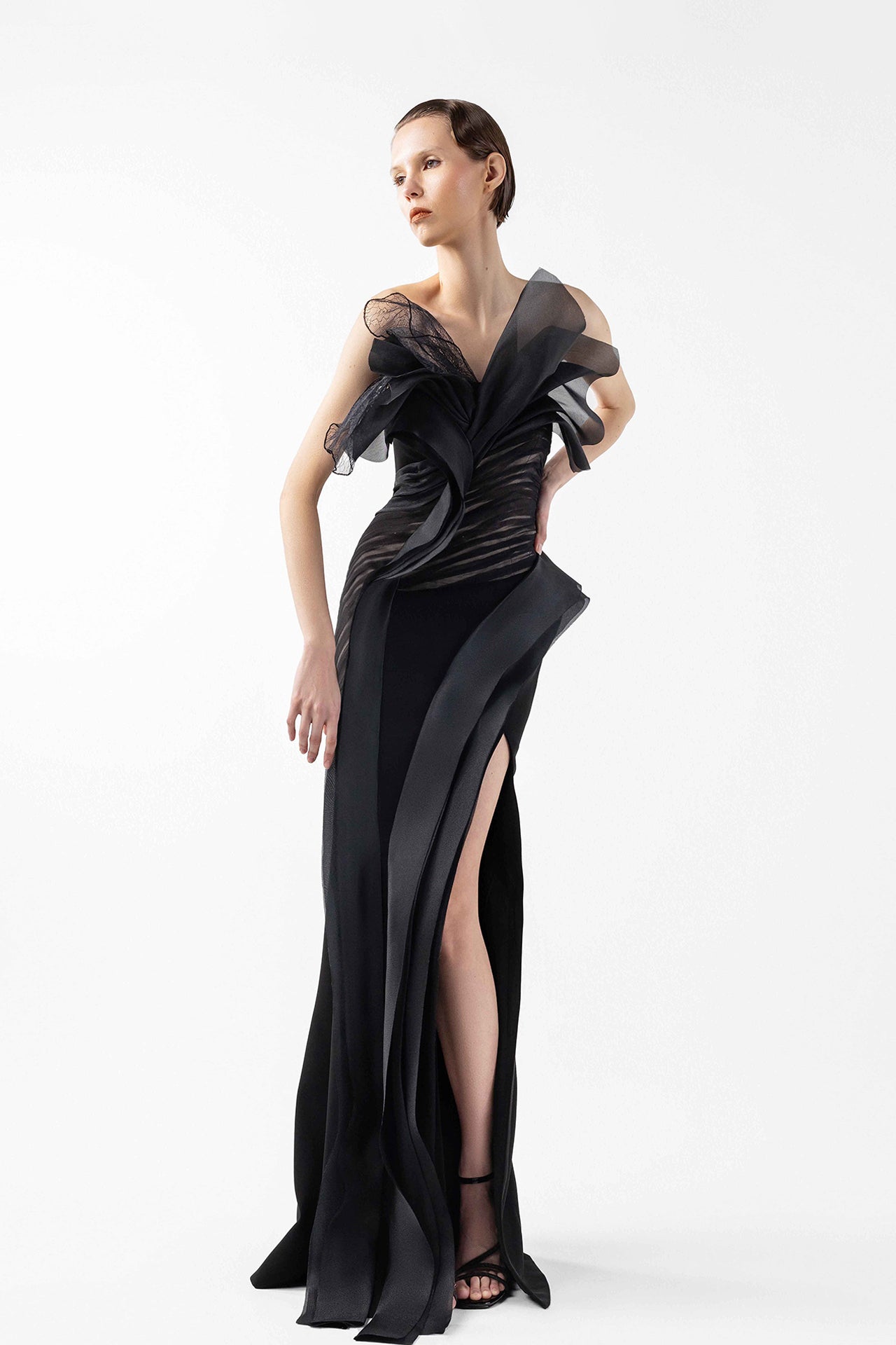 Midnight Architecture Dress – M.R DESIGN