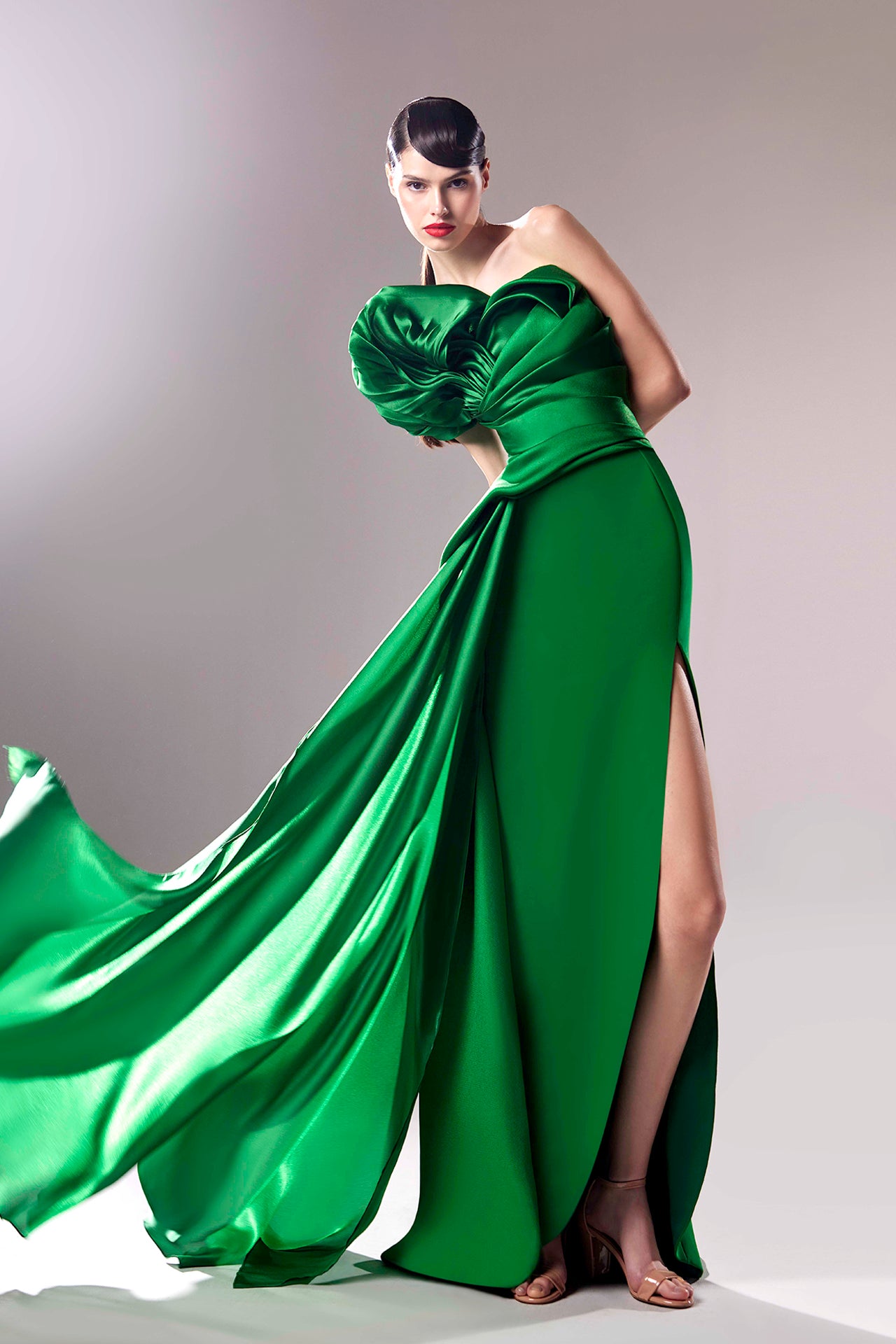 Strapless Draped Dress – M.R DESIGN