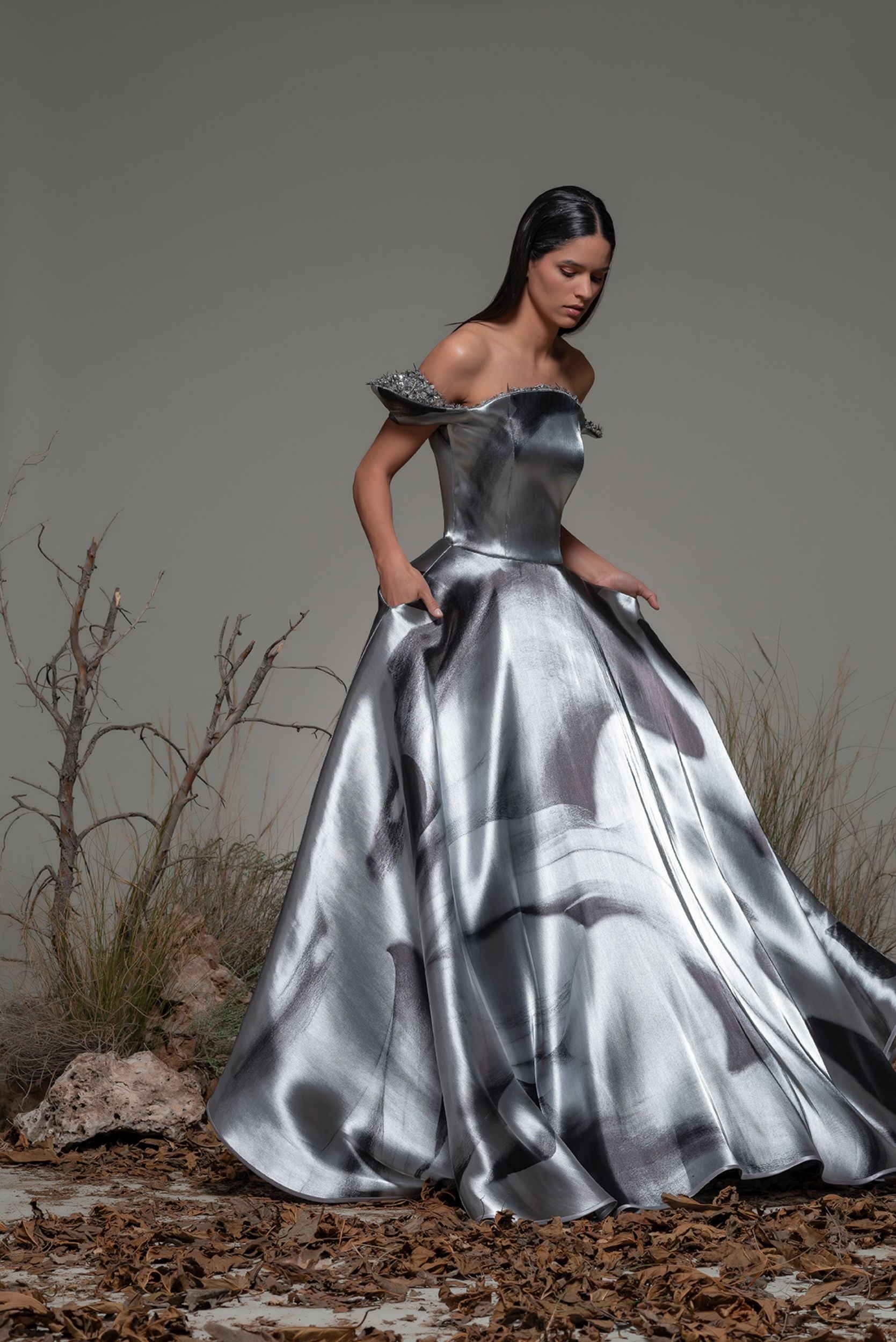 Off-The-Shoulder Princess Dress – M.R DESIGN